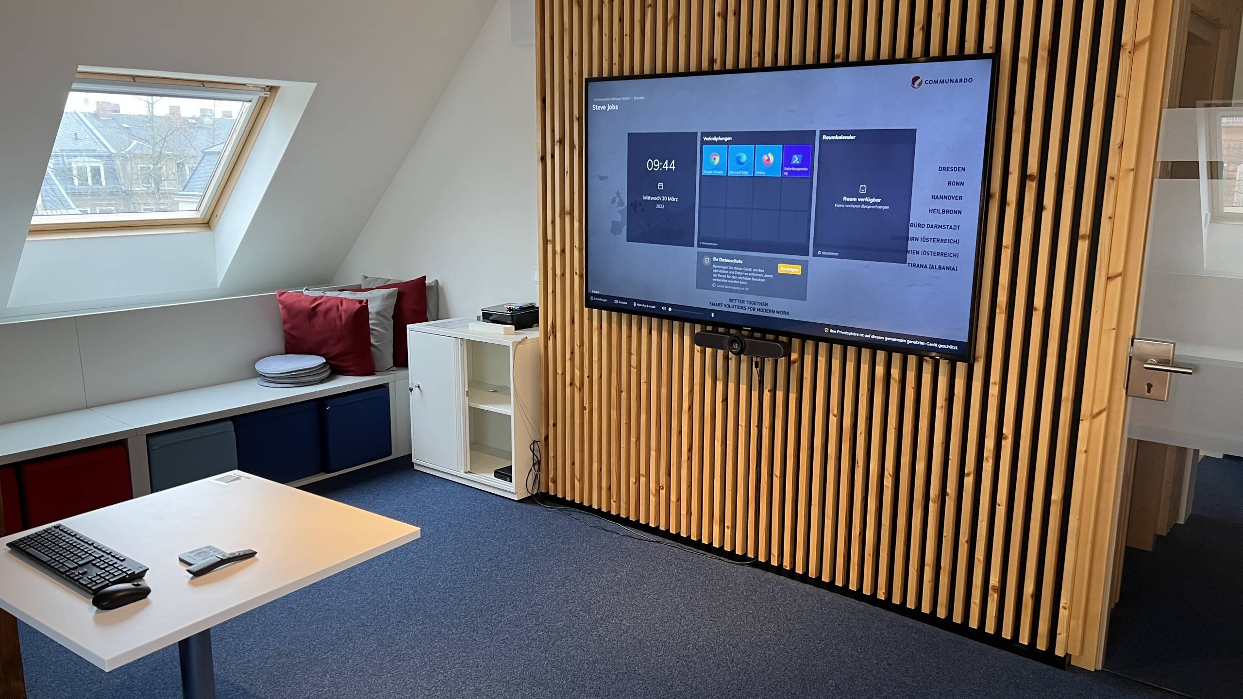Reliable, useable meeting spaces | Communardo + DisplayNote Launcher